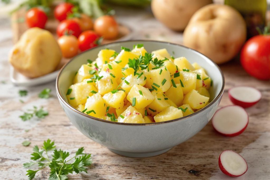 Découvrez l'ingrédient secret qui transforme cette salade de pommes de ...
